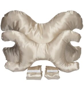 save my face pillow value set!! in satin champagne color!!