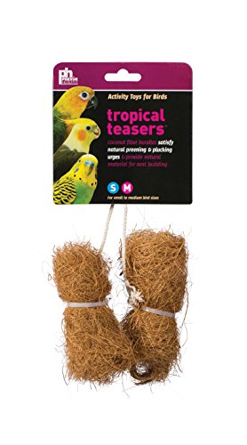 Prevue Pet Products BPV62091 2-Pack Tropical Teaser Coco Bundles Bird Toy