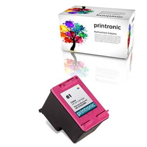 printronic remanufactured hp 61 ink cartridge for hp envy 4500 5530 deskjet 2540 1510 2050 3050 officejet 4630 printers (1 color)