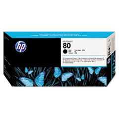 hp hewc4820a c4820a (hp80) printhead & cleaner, blackfull carton of:10 ea