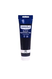 handy art block printing ink, 5 ounce, black