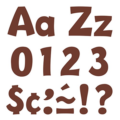 Chocolate Brown 4-Inch Playful Uppercase/Lowercase Combo Pack (English/Spanish) Ready Letters®