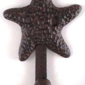 Lighthouse Dolphin Anchor Starfish Seahorse Shell Cast Iron Nautical Hooks Set