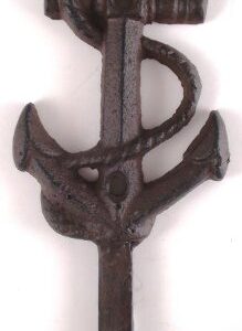 Lighthouse Dolphin Anchor Starfish Seahorse Shell Cast Iron Nautical Hooks Set