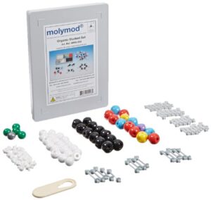 molymod mms-008 organic chemistry molecular model, student set (53 atom parts)