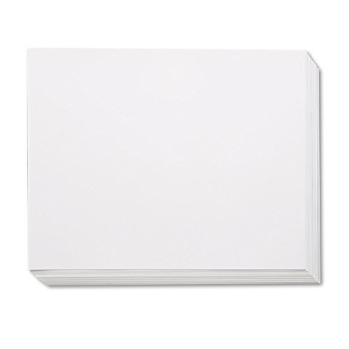 Pacon 104225 Peacock Four-Ply Railroad Board, 22 X 28, White, 100/Carton