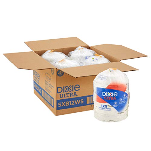 Dixie Ultra 12 oz. Heavy-Weight Paper Bowls by GP PRO (Georgia-Pacific), Pathways, SXB12WS (CASE), 500 Count (125 Bowls Per Pack, 4 Packs Per Case)