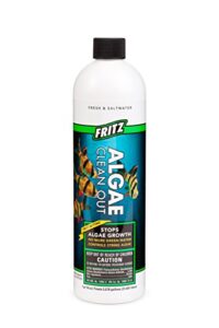 fritz aquatics algae clean out - algaecide for fresh and salt water aquariums, 16 oz