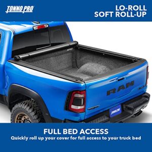 Tonno Pro Lo Roll, Soft Roll-up Truck Bed Tonneau Cover | LR-2005 | Fits 2002 - 2008 Dodge Ram 1500/2500/3500 6' 6" Bed (78")