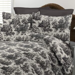 Victor Mill james-204smini Comforter and Shams, Queen, b/w