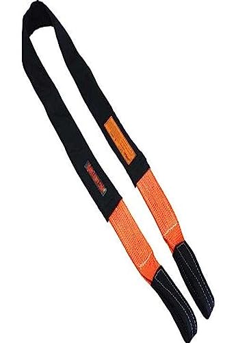 Bubba Rope 176000OR Tree Hugger 10-foot 3” wide with Breaking Strength of 47,000 lb. 100% Polyester Webbing in Orange, Accessory Ideal for safely winch out situations