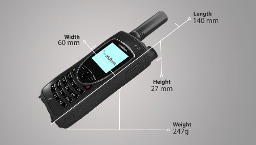 Iridium 9575 Extreme Satellite Phone with Prepaid and Postpaid SIM Cards