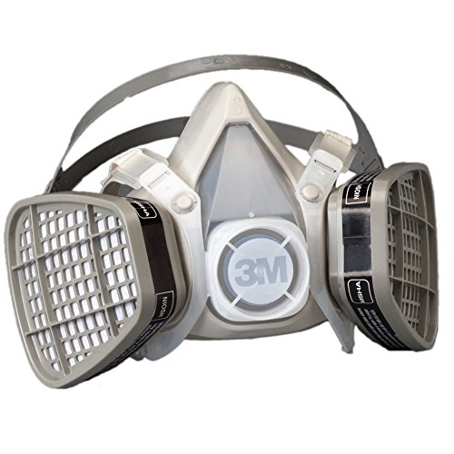 3M Disposable Respirator, Half Face Piece Assembly 5101, Organic Vapor Respiratory Protection, Small Size