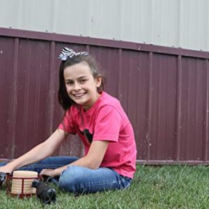 Little Buster Toys Hay Feeder - Round Bale Hay Feeder in Red, 1/16th Scale