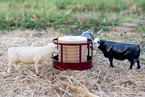 Little Buster Toys Hay Feeder - Round Bale Hay Feeder in Red, 1/16th Scale