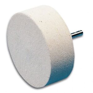 3" felt polishing buff wheel for cerium oxide | for use with cerium oxide polishing powder