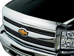 stampede | vigilante hood protector - high profile/chrome| 2011-2014 gmc sierra 2500/3500 hd | 2049-8