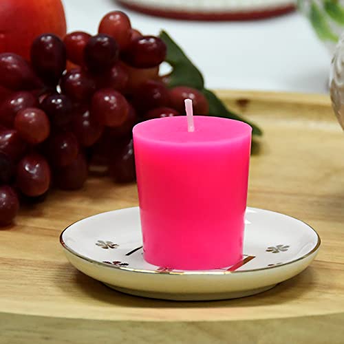 Zest Candle CVZ-007 12-Piece Votive Candles, Hot Pink