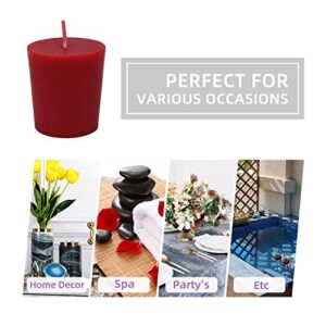 Zest Candle 12-Piece Votive Candles, Red