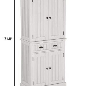 Homestyles Nantucket Pantry, 30", Off White