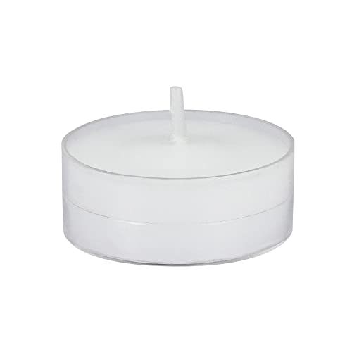 Zest Candle 50-Piece Tealight Candles, White