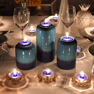 Zest Candle 50-Piece Tealight Candles, Blue