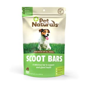 Pet Naturals Scoot Bars, 30 Chews - Natural Anal Gland Support for Dogs, Gentle on Digestive System