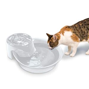 Pioneer Pet Big Max Ceramic Drinking Fountain for Pets, White, 8 lb