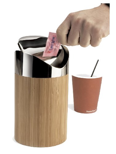 Cal-Mil Bamboo Counter Trash Bin