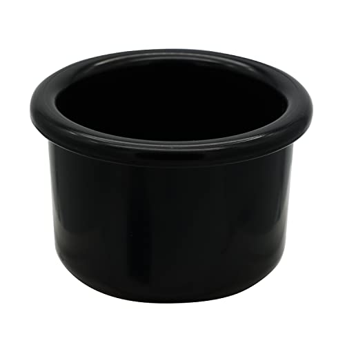 A&H Tool & Die Crock-Style Black Plastic Bird Dish 8 oz