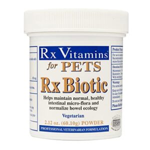 rx biotic for pets 2.12 oz powder - professional veterinary formulas - hypoallergenic & vegetarian