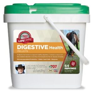 formula 707 digestive health equine supplement, 4lb bucket – probiotics, prebiotics and digestive enzymes for horses