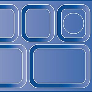 Carlisle FoodService Products / Brands-P614R25 Rectangular Tray w/ (6) Compartments, Polypropylene, Tan , 10" x 14