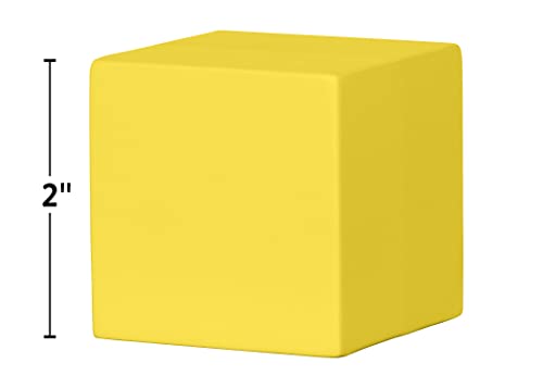 Teacher Created Resources Foam Blank Dice, 2", Pack of 4 , Yellow