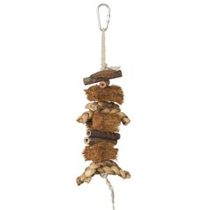 prevue hendryx 62803 naturals coco rope mini bird toy, 8 x 2.5"