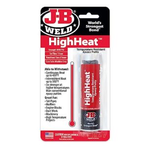 j-b weld 8297 highheat 500 degree epoxy putty stick - 2 oz. , grey