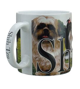 americaware pmshi01 18oz. shih tzu mug