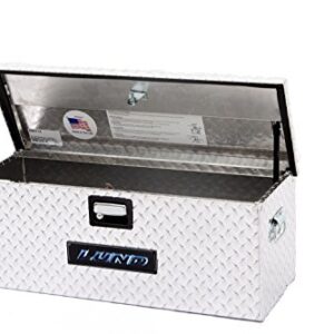 Lund 288273A 36-Inch Aluminum ATV Storage Box, Diamond Plated, Silver