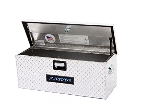 Lund 288273A 36-Inch Aluminum ATV Storage Box, Diamond Plated, Silver