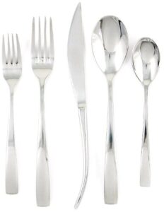 ginkgo international president 42-piece stainless steel flatware place setting, service for 8 plus 2-piece hostess set