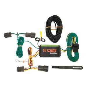 curt 56153 vehicle-side custom 4-pin trailer wiring harness, fits select hyundai veloster , black