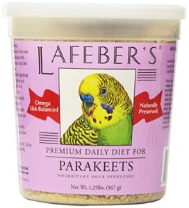 lafeber company parakeet pellets premium daily diet pet food, 1.25-pound