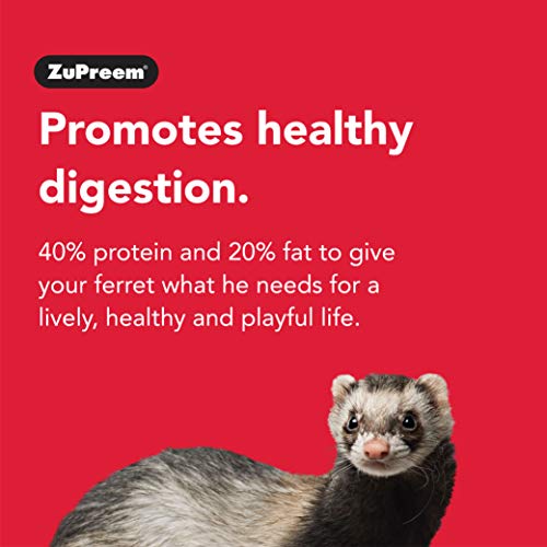 ZuPreem Premium Daily Ferret Food, 8 lb - Made in USA, Complete Nutrition Diet, Highly Digestible, No Corn