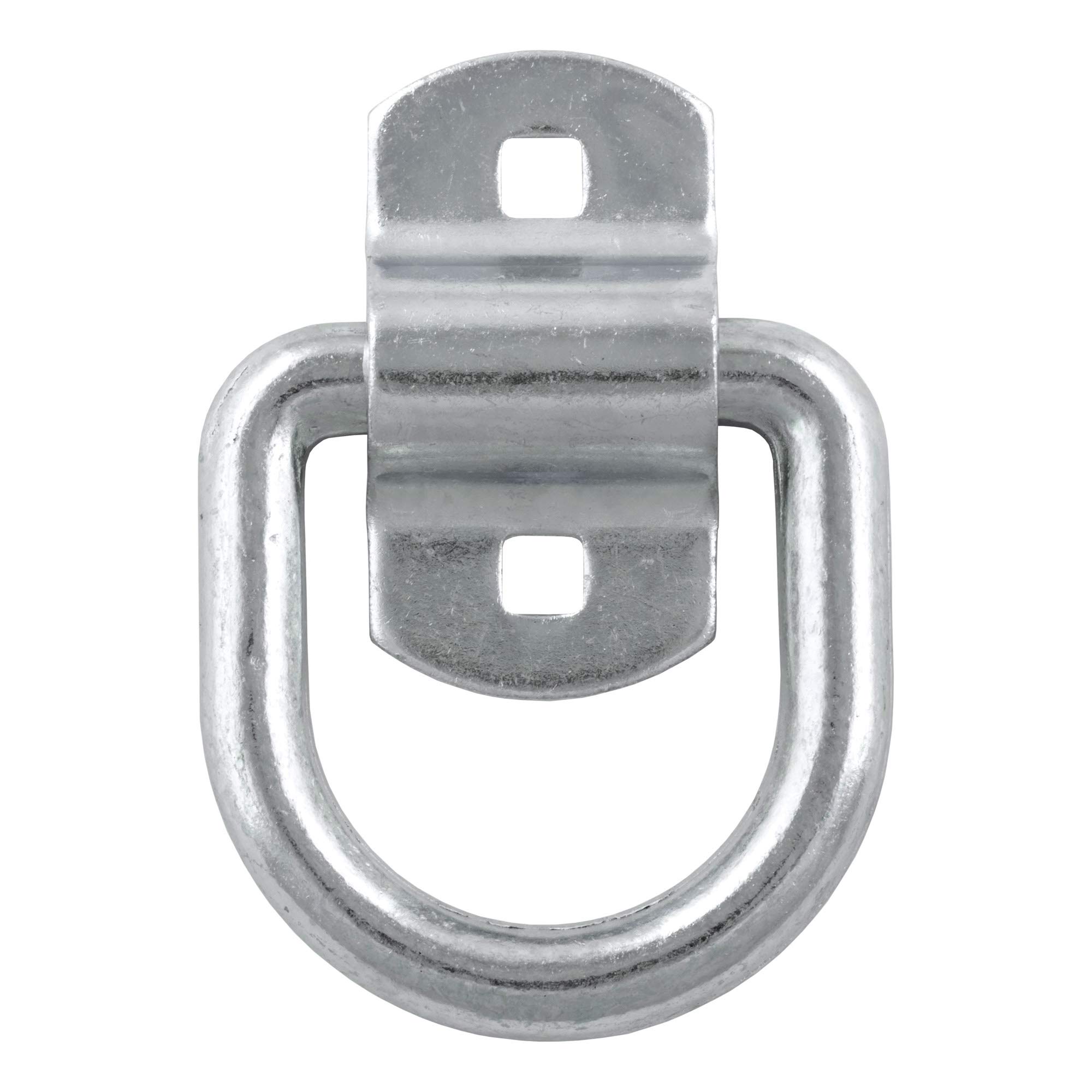 CURT 83742 3 x 3-Inch Surface-Mounted Trailer D-Ring Tie Down Anchor, 11,000 lbs Break Strength