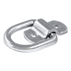 CURT 83742 3 x 3-Inch Surface-Mounted Trailer D-Ring Tie Down Anchor, 11,000 lbs Break Strength