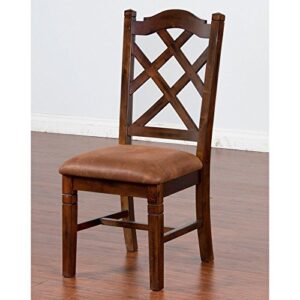 Sunny Designs Sedona Side Chair, Dark Chocolate