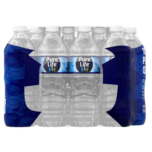 Pure Life Purified Bottled Water, 1/2 Liter (16.9 Oz) - 78 Case Pallet…