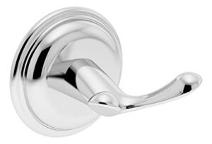 symmons 443rh carrington wall-mounted double robe hook in polished chrome