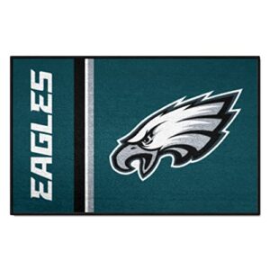 fanmats 8246 philadelphia eagles starter mat accent rug - 19in. x 30in. | sports fan home decor rug and tailgating mat uniform design