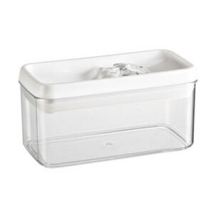 felli flip tite acrylic food storage rectangular canister, 33 oz. (1)